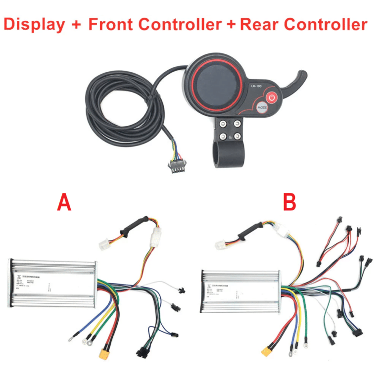 60V 45A Controller A & B for Dual motors 3200W, 5600W, 6000W With LCD ...